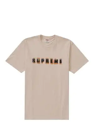 Supreme Stencil Tee Shirt - Pale Pink
