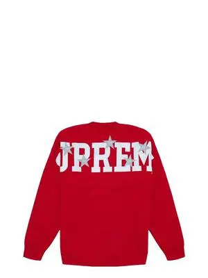 Supreme Stars Crewneck Sweatshirt - Red