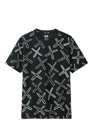 KAWS X Uniqlo All Over X Tee Shirt - Black