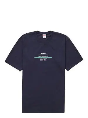 Supreme Standard Tee Shirt Navy Blue