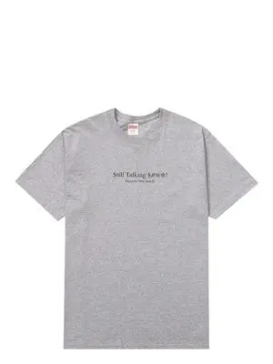 Supreme Still Talking Tee Shirt - Heather Grey