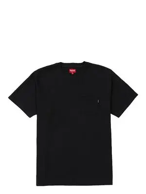 Supreme Short Sleeve Pocket Tee Shirt - Black