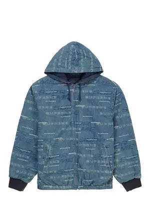 Supreme Dimensions Logo Denim Work Jacket - Blue