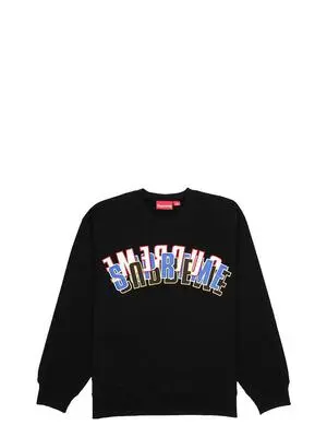 Supreme Stacked Crewneck Sweatshirt - Black