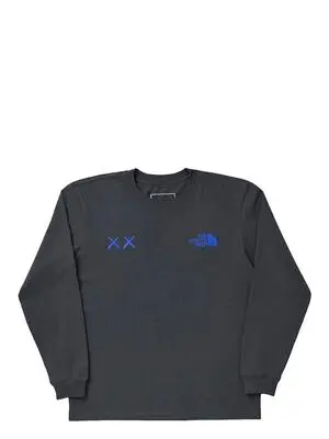KAWS X The North Face Long Sleeve Tee Shirt - Asphalt Grey