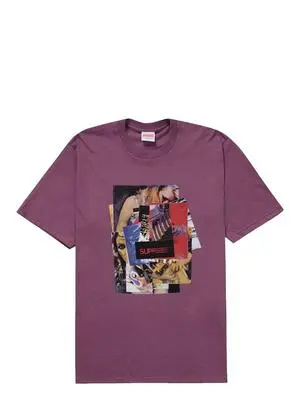 Supreme Stack Tee Shirt Plum