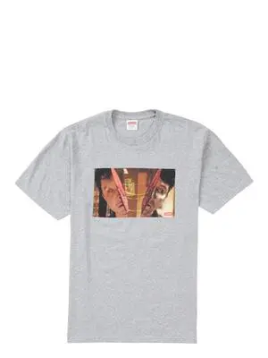 Supreme Split Tee Shirt - Heather Grey