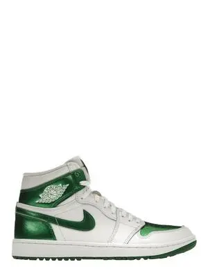 JORDAN Jordan 1 Retro High Golf Metallic Green White/pine Green