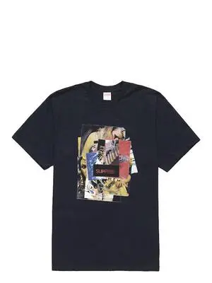 Supreme Stack Tee Shirt - Navy Blue