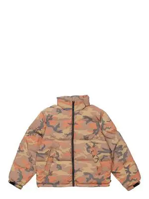 Supreme Reflective Camo Down Jacket - Orange Camo