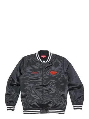 Supreme Rap A Lot Records Satin Club Jacket - Black