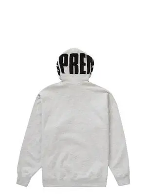 Supreme Ribbed Hooded Sweatshirt - Ash Grey