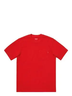 Supreme Short Sleeve Pocket Tee Shirt - Red