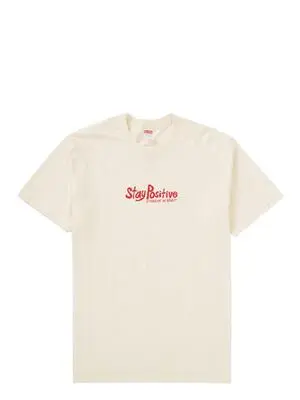Supreme Stay Positive Tee Shirt Natural