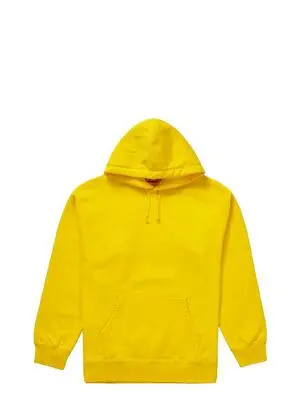 Supreme Rhinestone Script Hooded Sweatshirt - Yellow