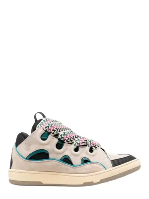 LANVIN Curb Sneakers Sail/turquoise/purple