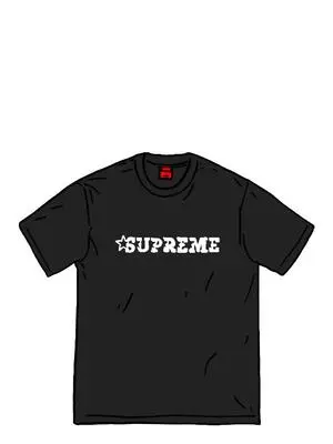 Supreme Star Logo Short Sleeve Top - Black