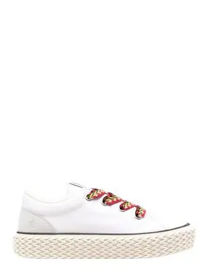 LANVIN Low Top Vulcanized Sneakers - White