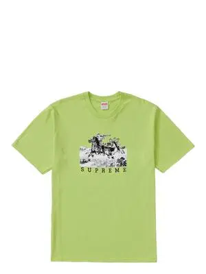Supreme Riders Tee Shirt Neon Green