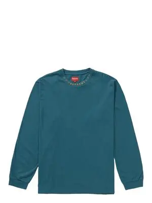Supreme Stars Collar Long Sleeve Top - Aqua