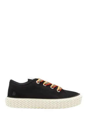LANVIN Low Top Vulcanized Sneaker - Black