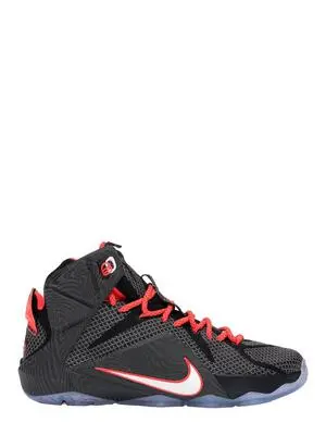 Nike LeBron 12 Court Vision Sneakers Black/white/bright Crimson