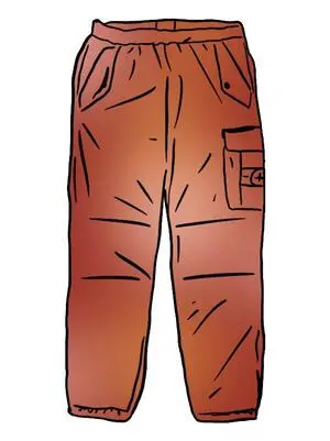 Supreme Painted Camo Nylon Cargo Pant - Coral
