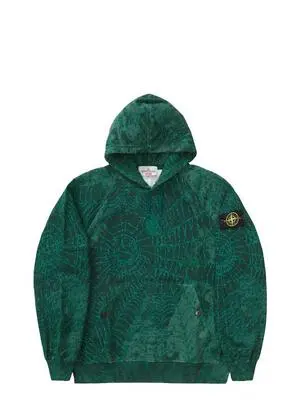 Supreme Stone Island Hooded Sweatshirt Fw23 - Dark Green