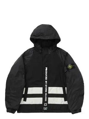 Supreme X Stone Island Reversible Down Puffer Jacket - Black
