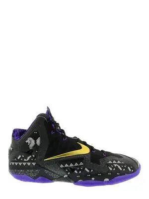 Nike Lebron "black History Month - Anthracite/metallic Gold/purple Venom