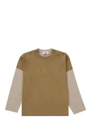 Supreme Stone Island Long Sleeve Top - Tan