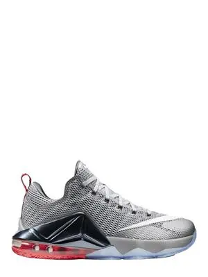 Nike Lebron 12 Low Earned Sneakers - Wolf Grey/white/dark Grey