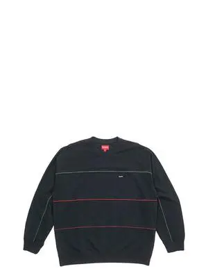 Supreme Piping Pique Crewneck Sweatshirt - Black