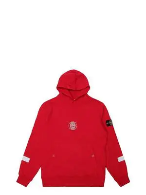 Supreme Stone Island Hooded Sweatshirt - Magenta