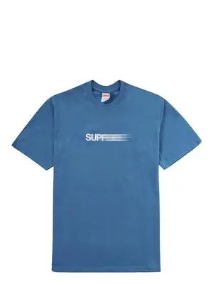 Supreme Motion Logo Tee Shirt (ss23) Faded Blue