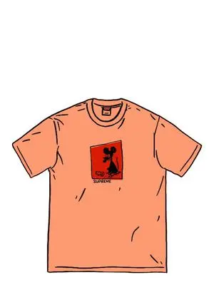 Supreme Mouse Tee Shirt - Peach