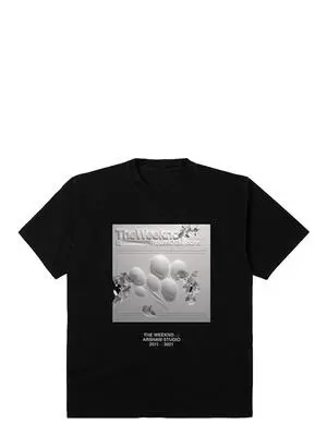 THE WEEKND X Daniel Arsham House Of Balloons Eroded Cover Tee Shirt - Black