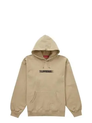 Supreme Motion Logo Hooded Sweatshirt Dark Tan