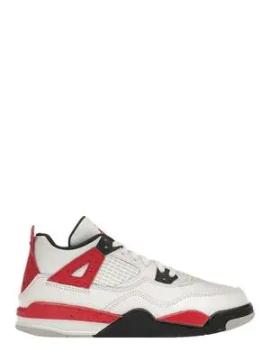 JORDAN 4 Retro Red Cement Sneakers - White/fire Red/black