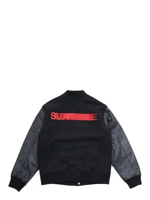 Supreme Motion Logo Varsity Jacket - Black