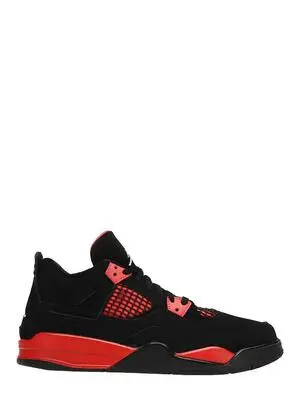 JORDAN 4 Retro Red Thunder Sneakers - Black