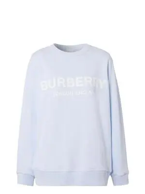 Burberry Logo Sweatshirt - Pale Blue
