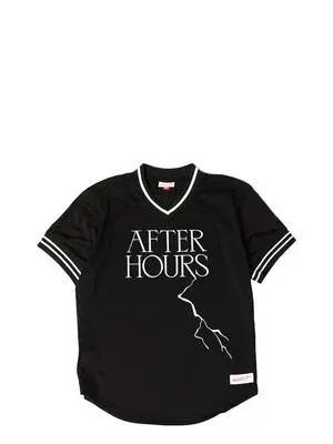THE WEEKND X Mitchell & Ness After Hours Mesh Baseball Jersey - Black