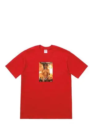 Supreme Nan Goldin Kim In Rhinestone Tee Shirt Red
