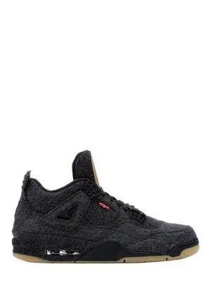 JORDAN X Levi's Air 4 Retro Sneakers - Black