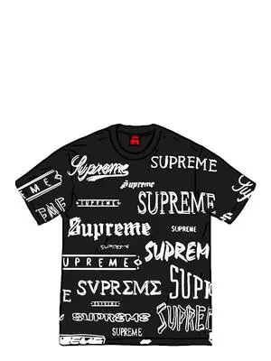 Supreme Logo Tee Shirt - Black