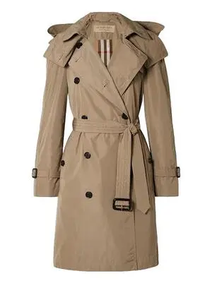 Burberry Amberford Hooded Trench Coat - Beige