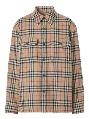 Burberry Vintage Check Shirt Jacket - Beige