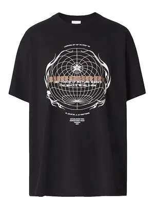 Burberry Totnes Globe Logo T-shirt - Black