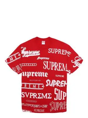 Supreme Logo Tee Shirt Red